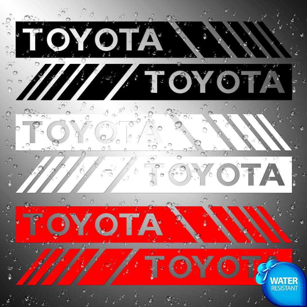 Side Mirror Stickers for Toyota V1 Vios Wigo Hilux | Cut-out | Shopee ...