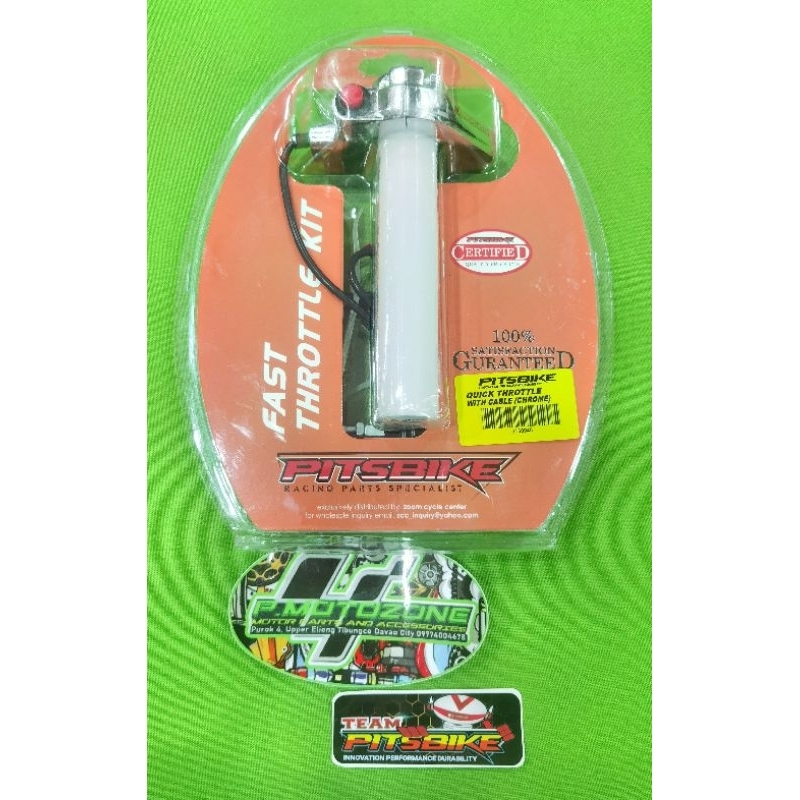 Quick Throttle / Fast throttle kit with cable (Chrome) , Universal for ...