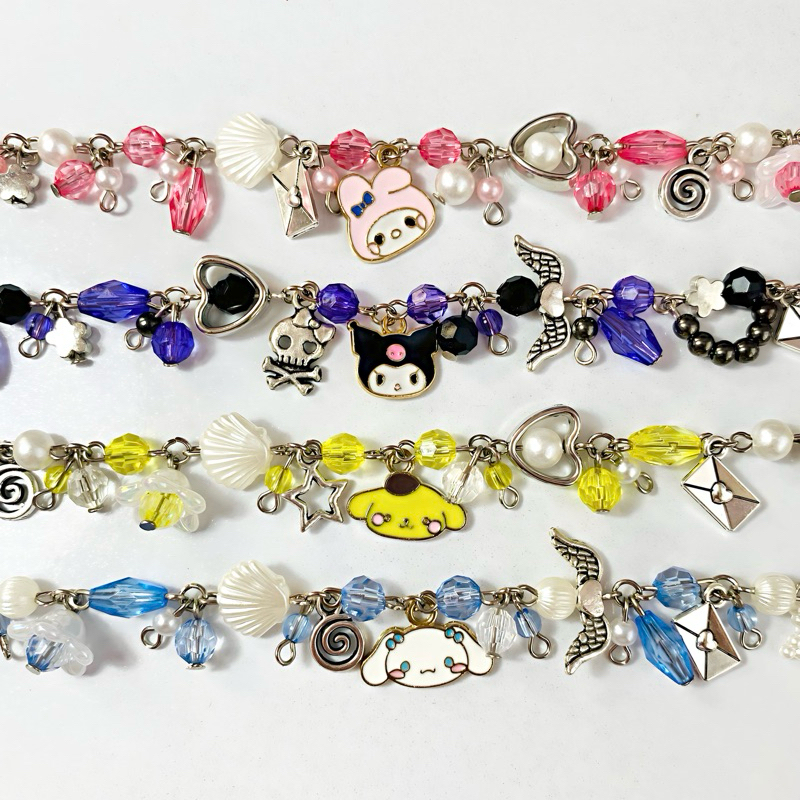 Sanrio Bracelet (Kuromi, Pompompurin, Cinnamoroll, My Melody) | Shopee ...