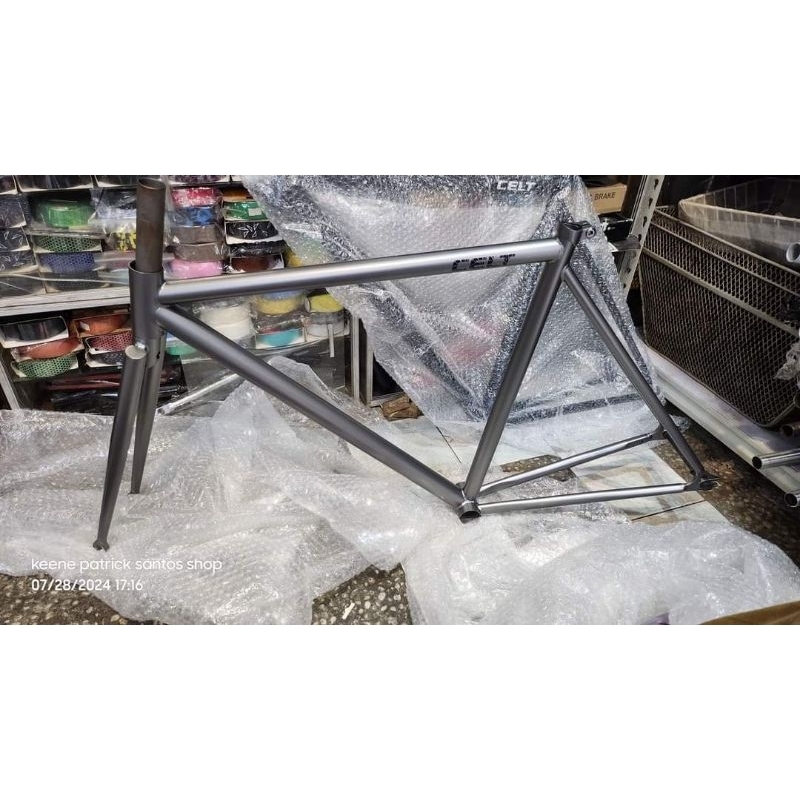 CELT FRAMESET 2K24 FRAME FORK SEATPIN HITEN STEEL ACTUAL PIC BRANDNEW ...