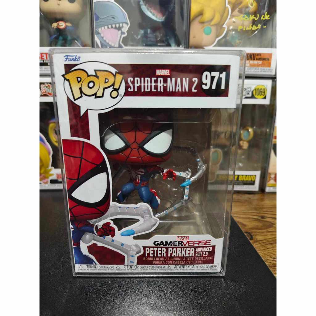 Funko Pop Games: Spider-Man 2 - 971 Peter Parker (Advanced Suit 2.0 ...