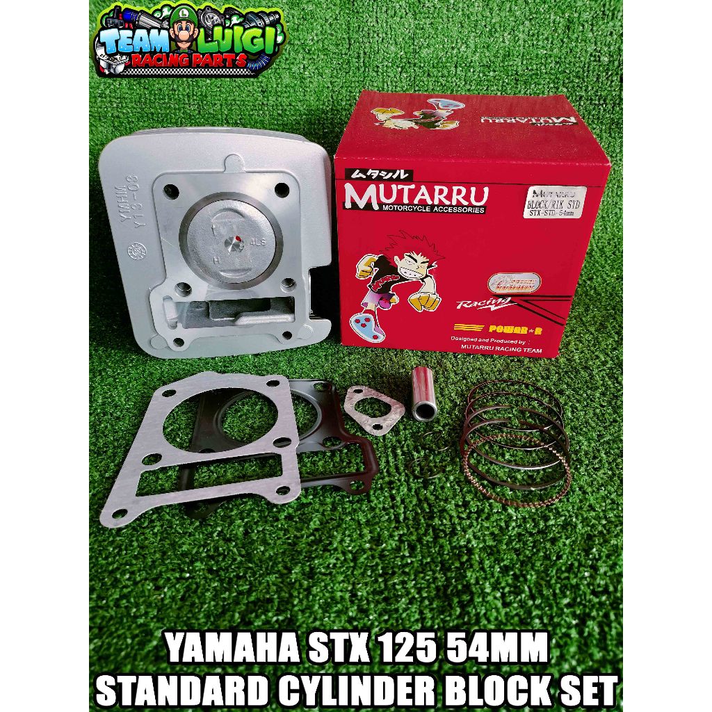 MUTARRU YAMAHA STX 125 54MM STANDARD CYLINDER BLOCK SET | Shopee ...