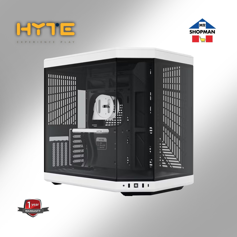 Hyte Y70 Touch / Infinite with 4K LCD Screen Black White Snow Case ...