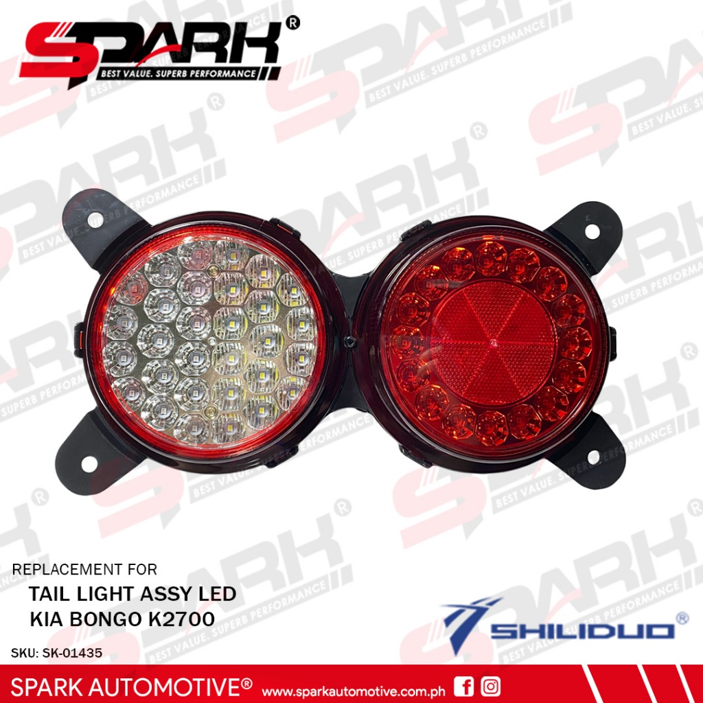 (2 PCS) LED Tail Lamp Taillight Stop Light KIA Bongo K2500 KC2500 K2700 KC2700 2004 - 2015 ...