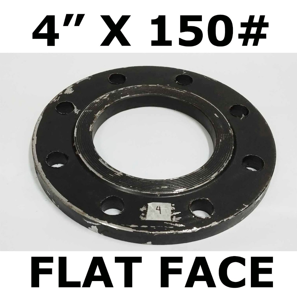 BI SLIP ON FLANGE 4" X 150# FLAT FACE BLACK IRON