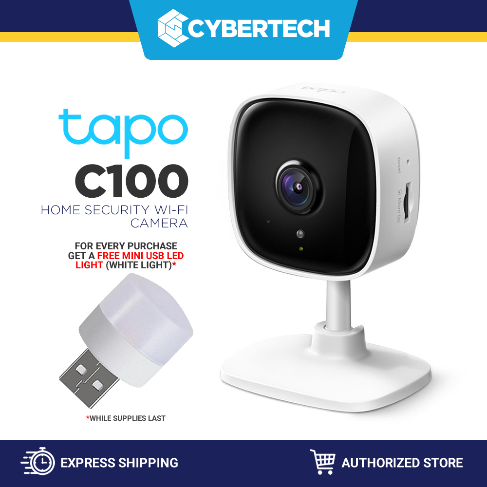Cybertech TP-Link Tapo C100 Home security Wi-Fi camera | Shopee Philippines