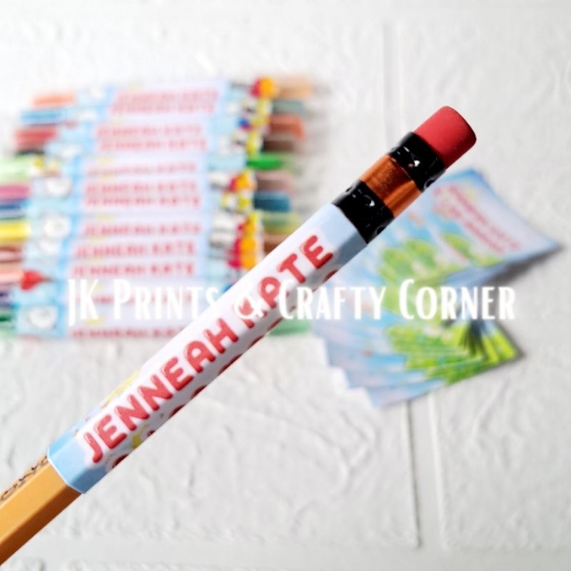 36pcs Mini Sticker Name for school supplies (pencils, pens, crayons ...