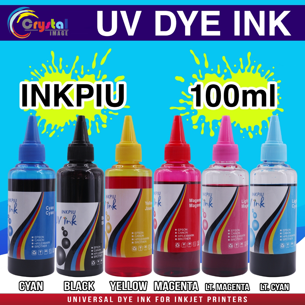 Inkpiu 100ML UV Dye Ink | Universal Dye Ink Compatible for All Inkjet ...