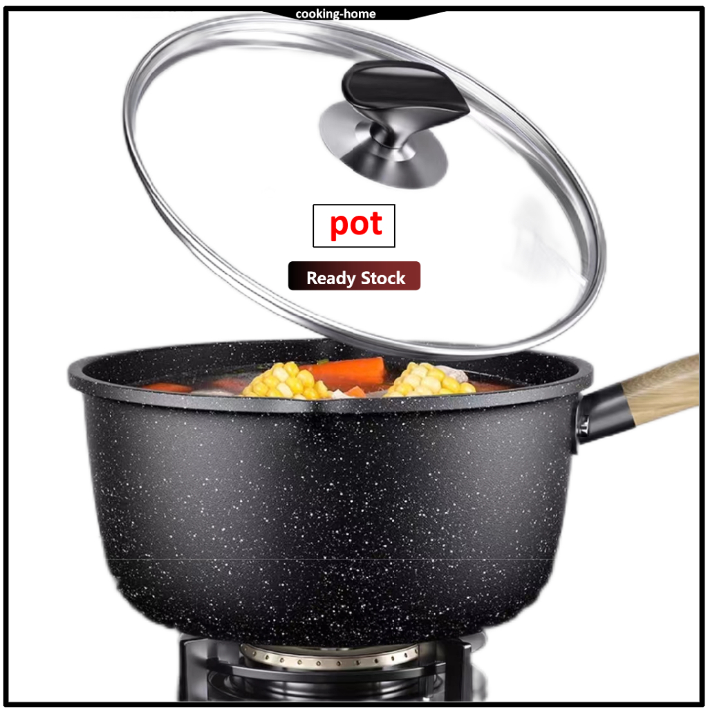 Non-stick Sauce Pan with cover frying pan pot small wook original ...