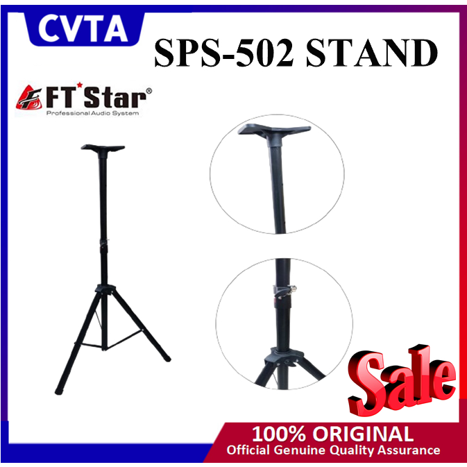 Professional Tripod Base Speaker Stand SPS-502 (Black) | Shopee Philippines