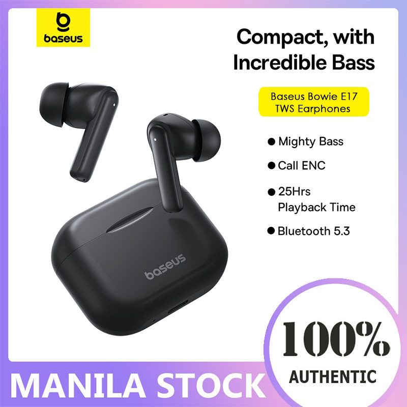 Baseus Bowie E17 Bluetooth Wireless Earphones with Mic HiFi Stereo ...