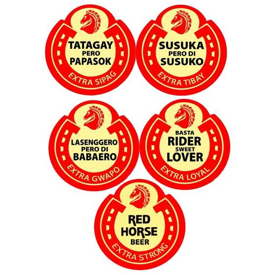 RED HORSE LOVER BABAERO VINYL STICKER WATERPROOF HIGH QUALITY ...