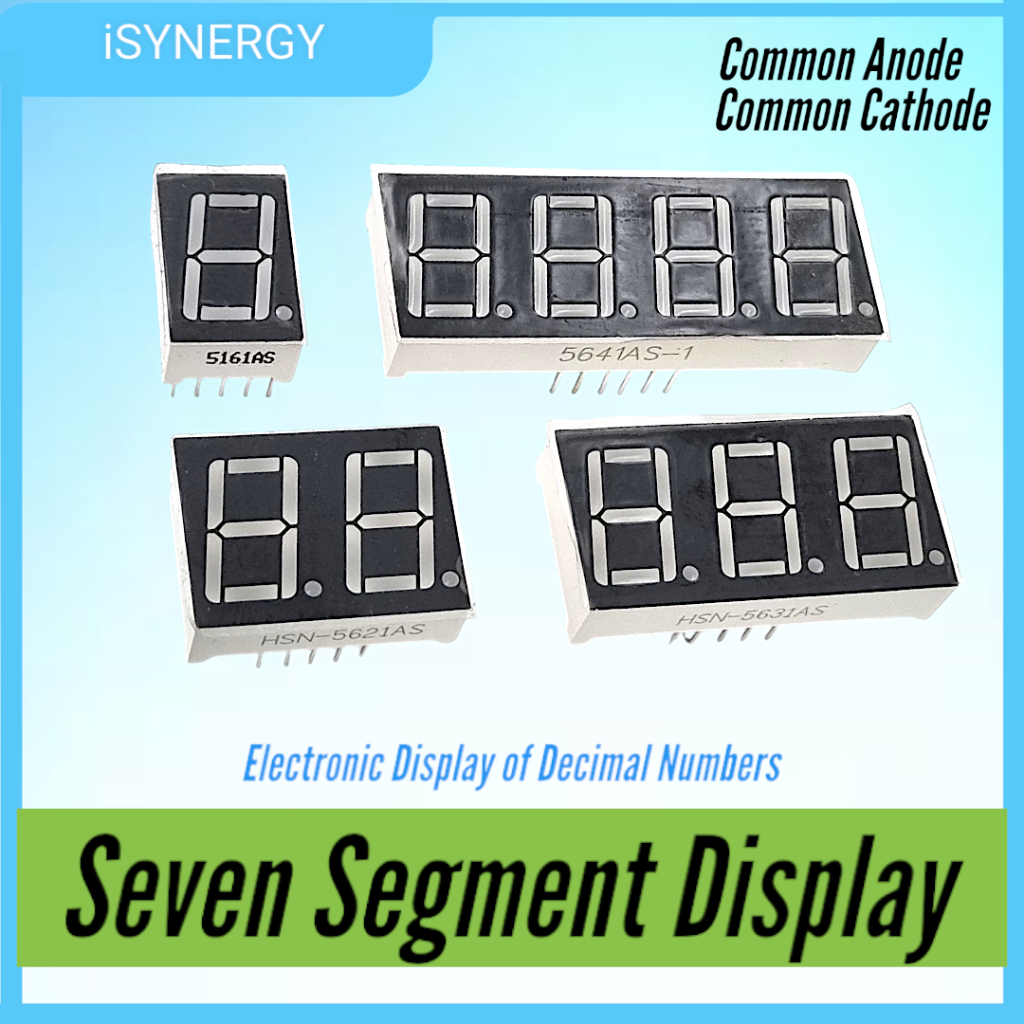 Seven Segment Display 7 Segment 0 5 Inch Common Anode Common Cathode