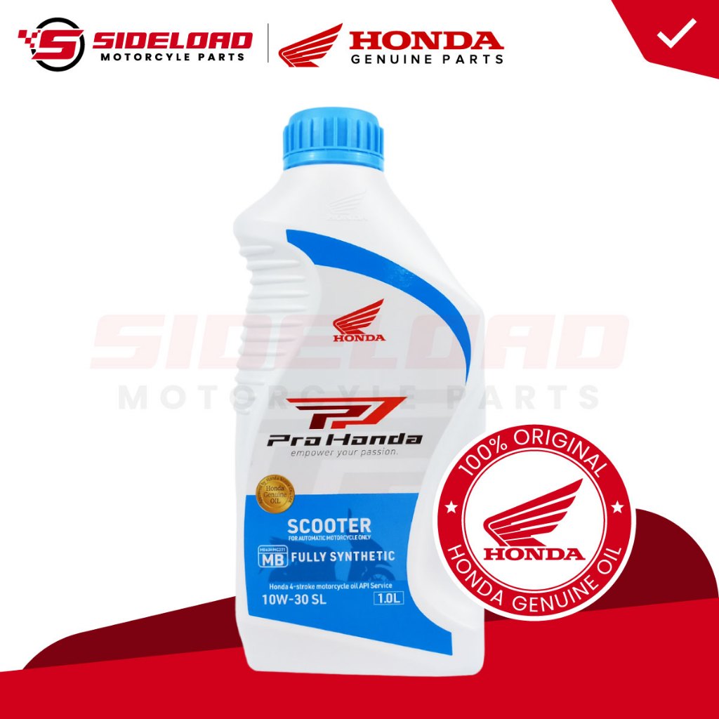 Engine Oil 4T SL 10W30 MB Fully Synthetic (Scooter Oil) - Blue (1L ...