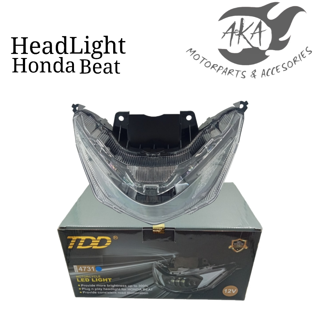 TDD NEW 4731 HEADLIGHT FOR HONDA BEAT FI V3 MOTORCYCLE LED LIGHT ...