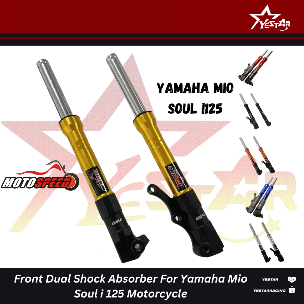 Yestar Racing 1 Pair Front Dual - Shock Absorber For Mio Soul i 125 ...
