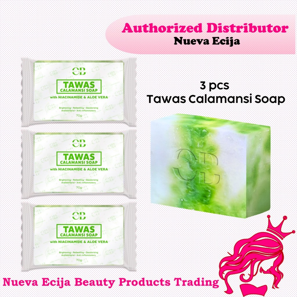 3 pcs Tawas Calamansi Soap Niacinamide (Vitamin B3) Tawas (Natural Alum ...