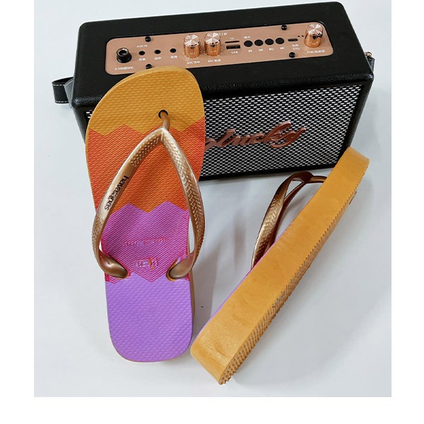 MOMO STUDIO Rubber Flip Flop Beach Slipper Color Matching 3cm thick ...