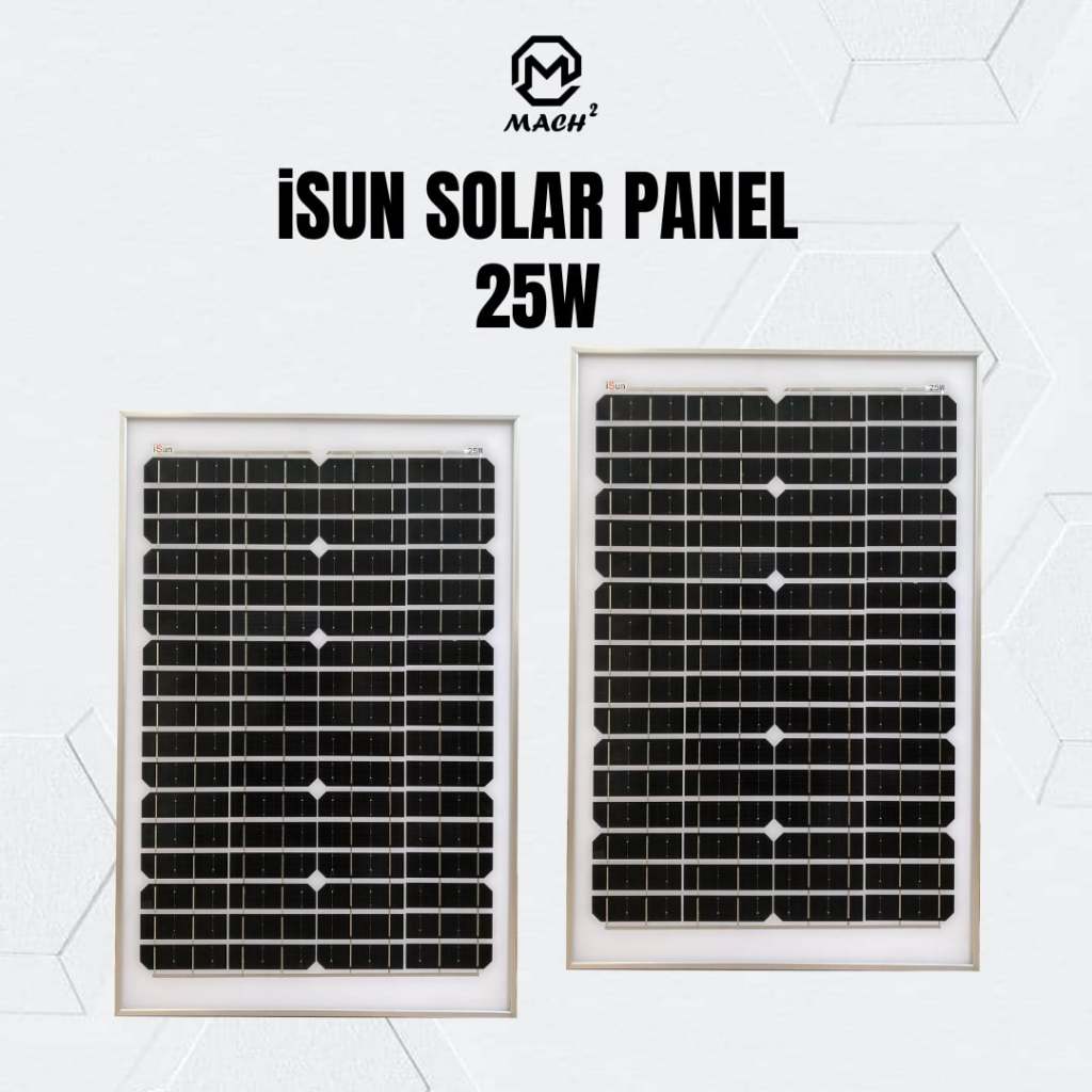 I SUN Solar Panel 25W with Free 9W or 12W We Home Bulb for Portable and ...