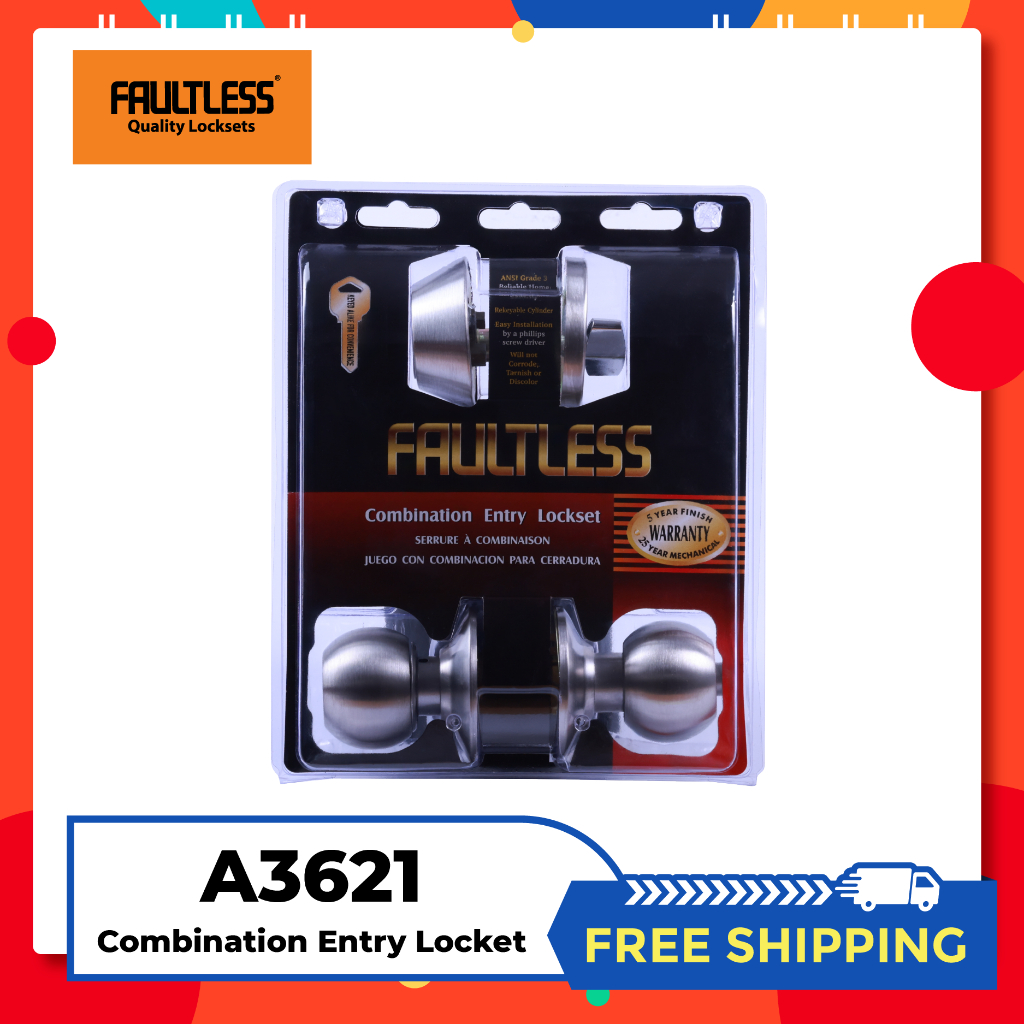 Faultless Doorknob and Deadbolt Set | Shopee Philippines