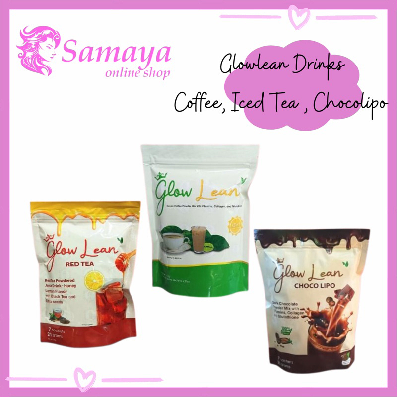 GlowLean Coffee / Glow Lean Choco Lipo / Glowlean Red Tea | Shopee ...