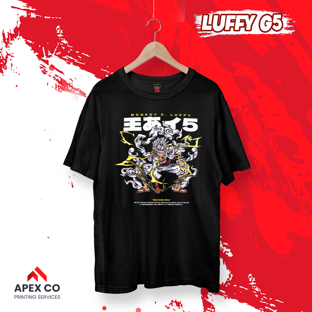 Apex Co One Piece LUFFY GEAR 5 Tshirt | Shopee Philippines