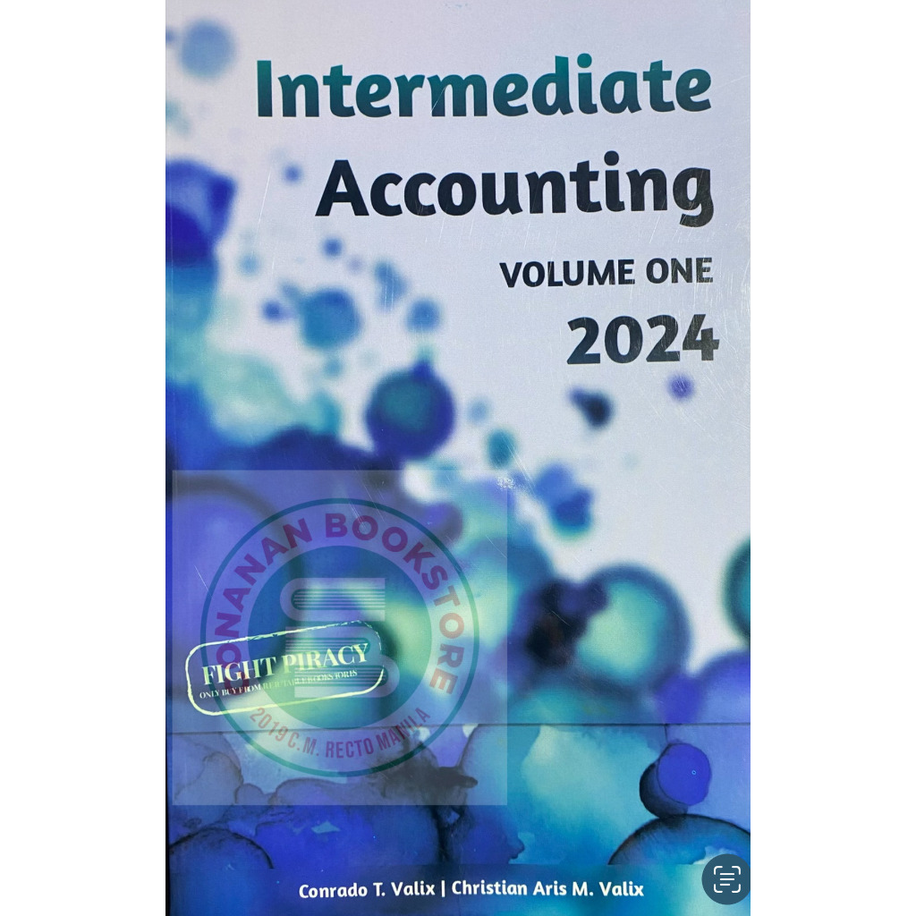 Intermediate Accounting Vol 1 2024 Edition by Conrado Valix & Christian Valix | Shopee Philippines