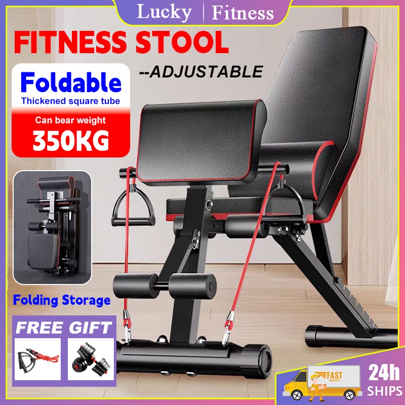 Dumbbell bench folding sit-up board Gym fitness equipment Bench Press ...