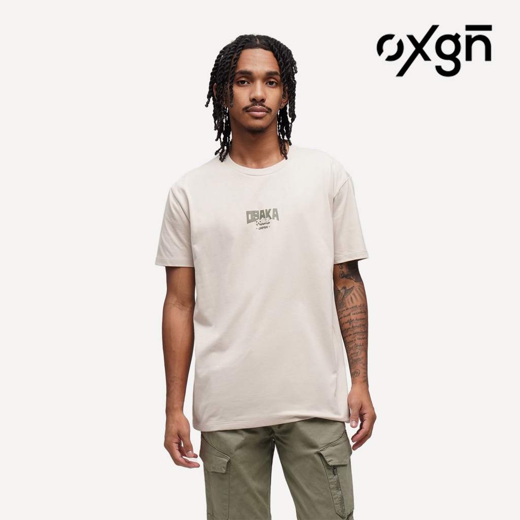 OXGN Osaka Japan Graphic T-Shirt For Men (Bone) | Shopee Philippines