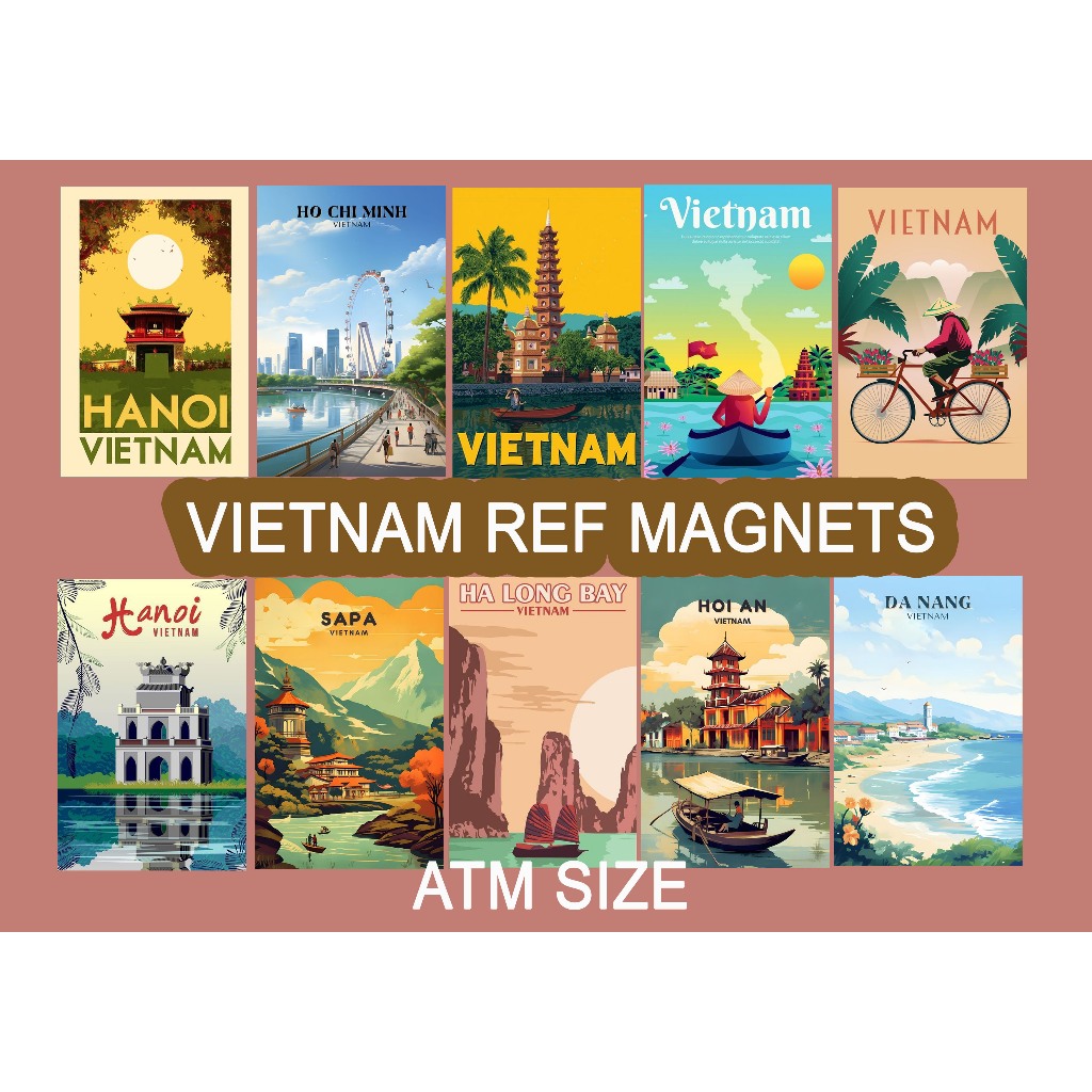 Vietnam Ref Magnet Souvenir ATM size | Shopee Philippines