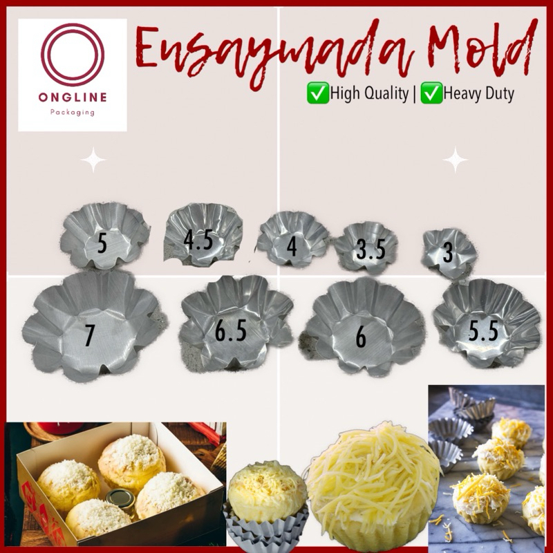 ENSAYMADA MAMON MUFFIN MOLD | ALUMINUM | Shopee Philippines