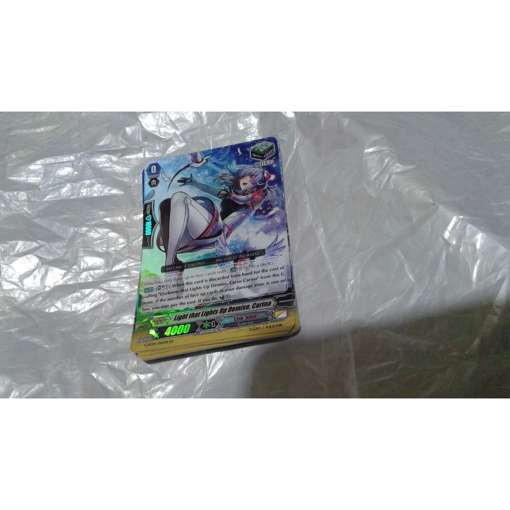 LIGHT THAT LIGHTS UP DEMISE CARINA CARD VANGUARD 1 ONE PIECE TCG ...