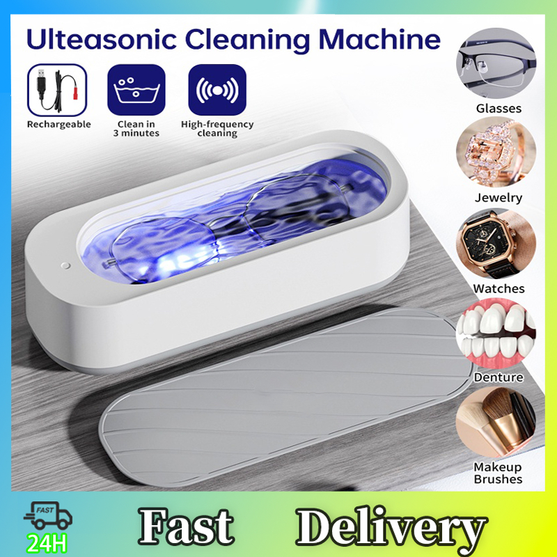 【COD】Glasses cleaning machine high frequency ultrasonic jewelry cleaner ...