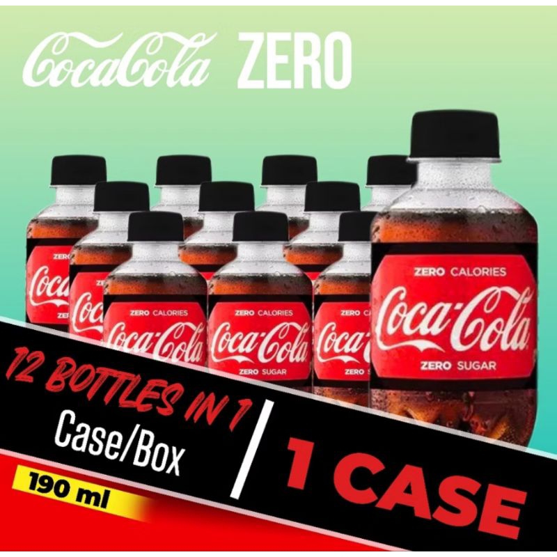 Coca-Cola Coke Zero Swakto Original Taste 190ml (12 pcs) | Shopee Philippines