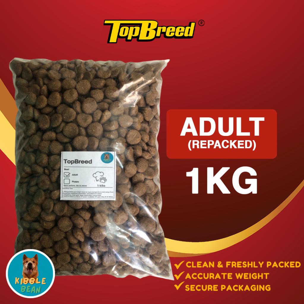 Top Breed Adult Dog Meal (1KG) | Shopee Philippines