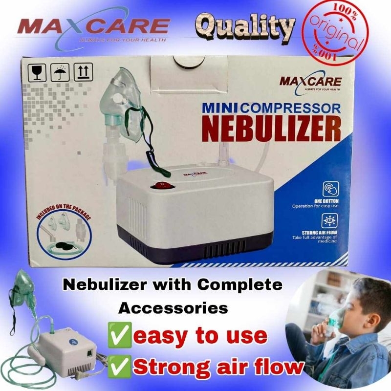 Maxcare Nebulizer Mini Compressor ( with complete accessories)High ...