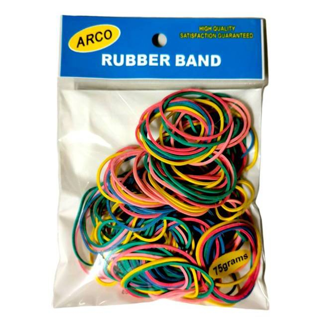 ARCO Rubber band Round, Rubberband/ Goma C8785PS 75gms Pastel. | Shopee ...