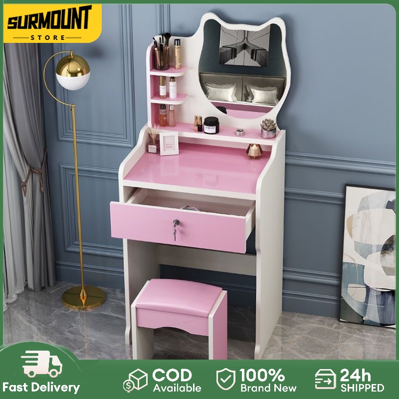 Vanity Dresser Table With Chair European-style Bedroom Dressing Table ...