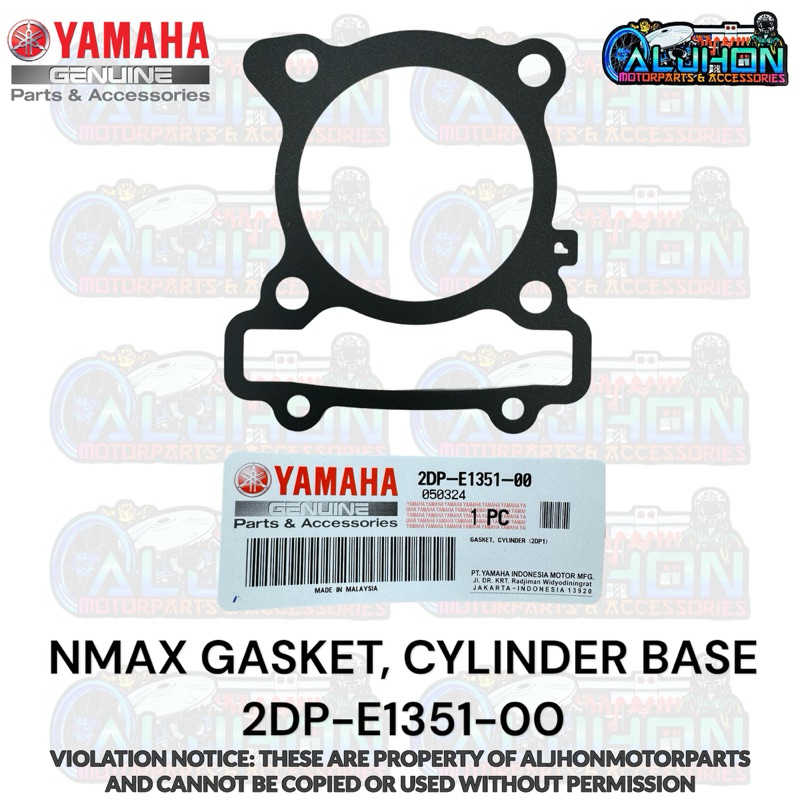 YAMAHA NMAX GASKET, CYLINDER BASE 2DP-E1351-00 YGP | Shopee Philippines