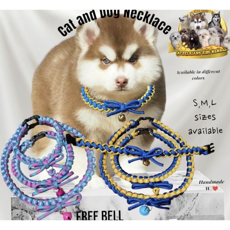Aczelrians Paracord Cute Collar/Necklace/Collar for Cats &Dogs/Cute ...