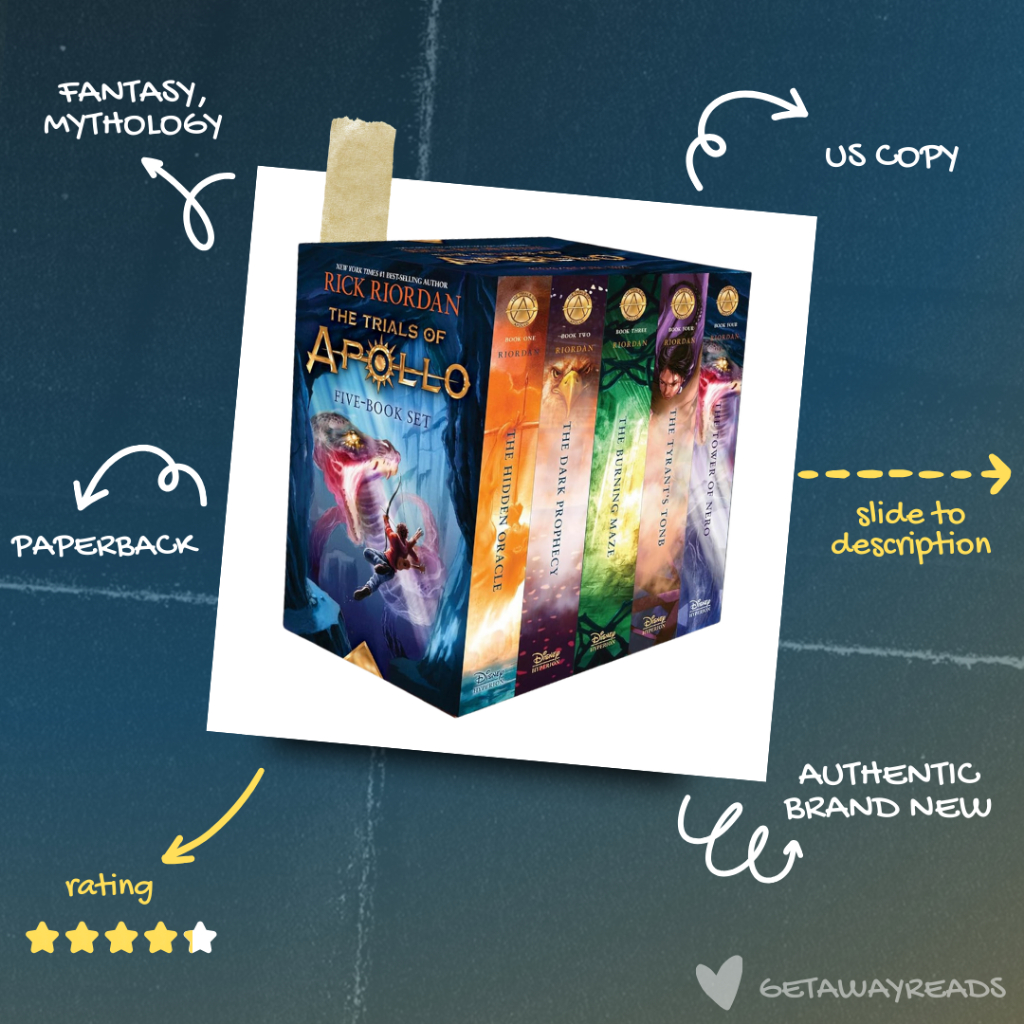 Trials of Apollo 5-Book Boxed Set by Rick Riordan (Paperback) | Shopee ...