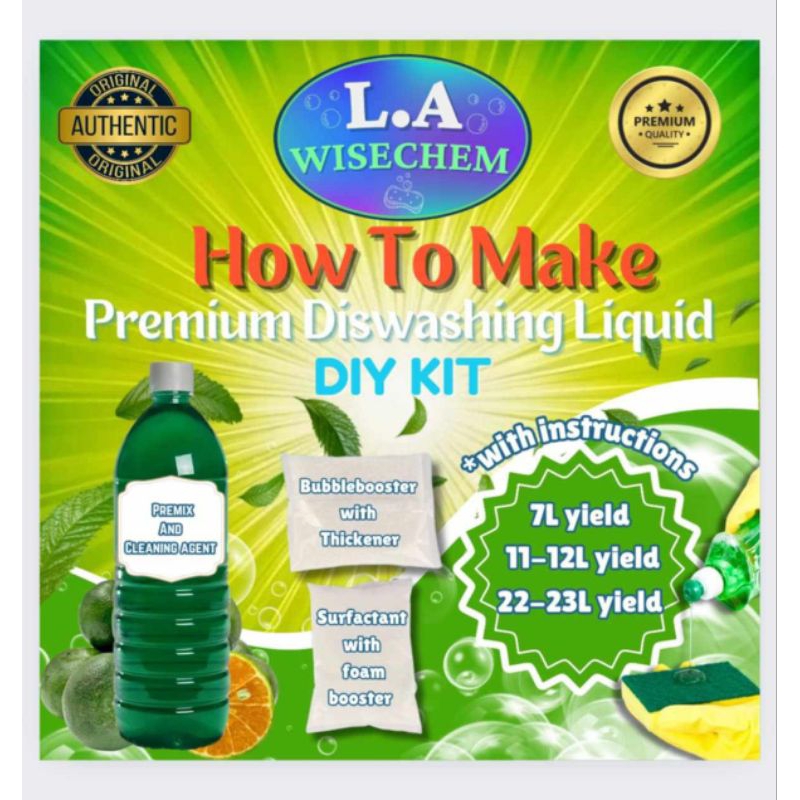 DISWASHING LIQUID PREMIUM D.I.Y KIT 22L-23L yield | Shopee Philippines