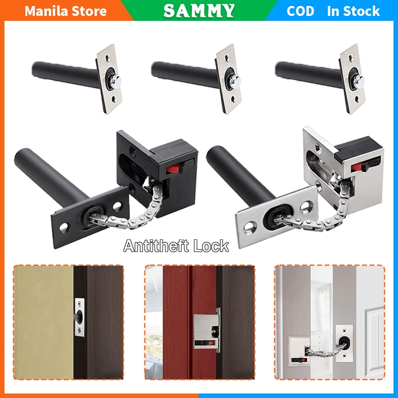 Hotel Hidden Security Chain Room Door Lock Concealed Door Bolt Safe ...
