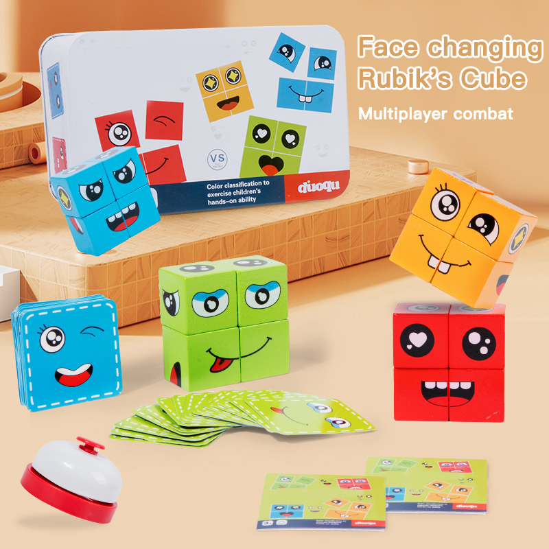 Changing Face Rubik's Cube Building Blocks Children's Educational Toy ...