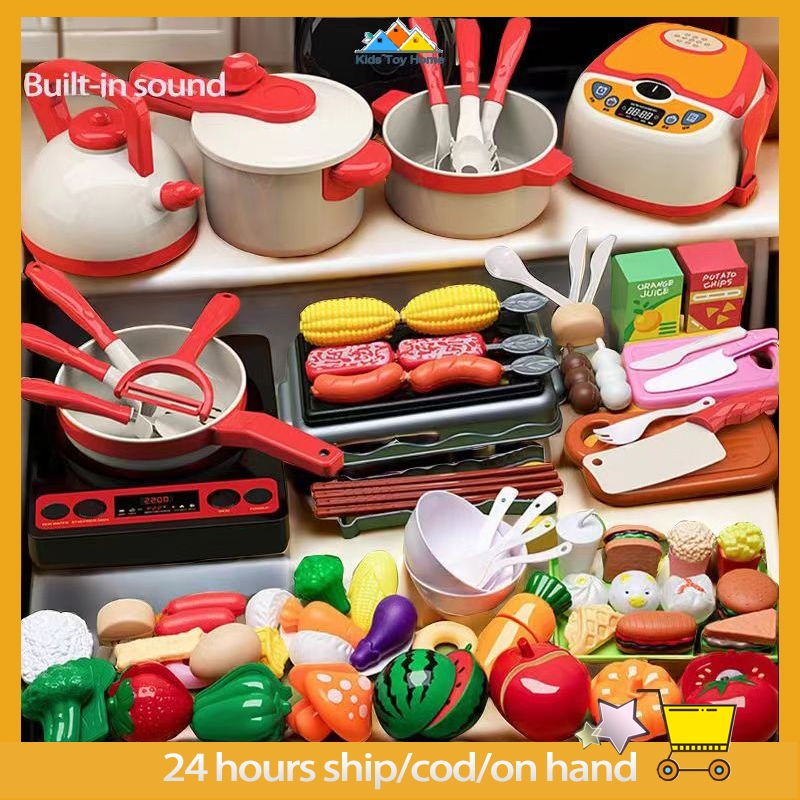 73 Pieces Set Cooking Set For Kids Kitchen Toys For Kids Cooking Set ...
