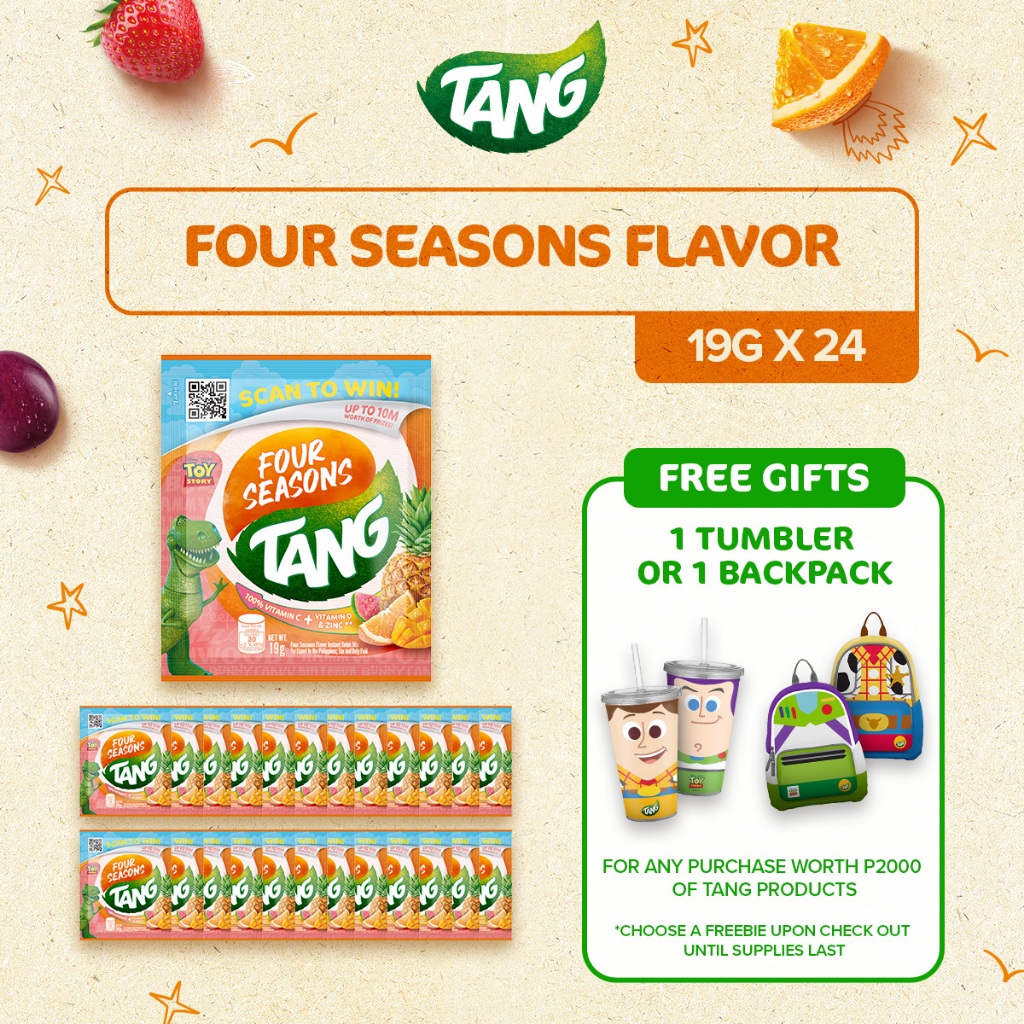 Tang Instant Drink Mix - Four Seasons Flavor 19g (Set of 24) | Shopee ...