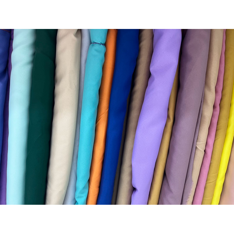 Geena Pongee Fabric (Shades of Blue, White, Purple and Pink) per Yard ...
