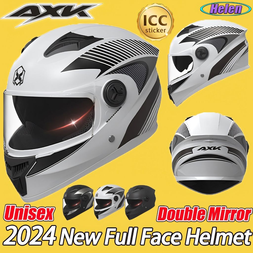 AXK 557 Double Miorr Helmet Full Face Helmet For Men Helmet For ...