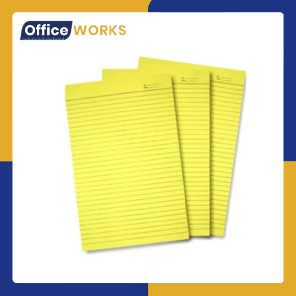 Yellow Pad Paper sold by 5pads 80 leaves | Shopee Philippines