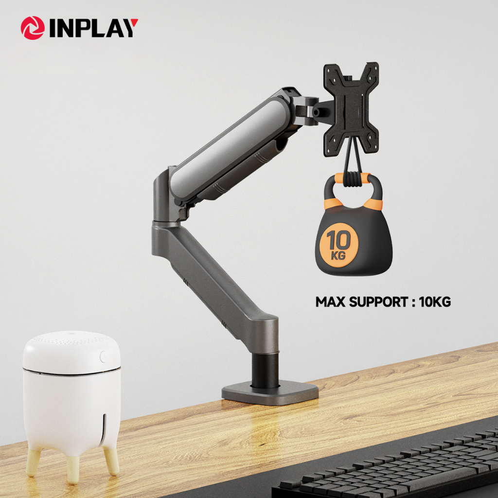 Inplay KMT-1 Single Monitor Stand Mount Arm Gas Spring Adjustable Monitor Bracket For 13-32 ...